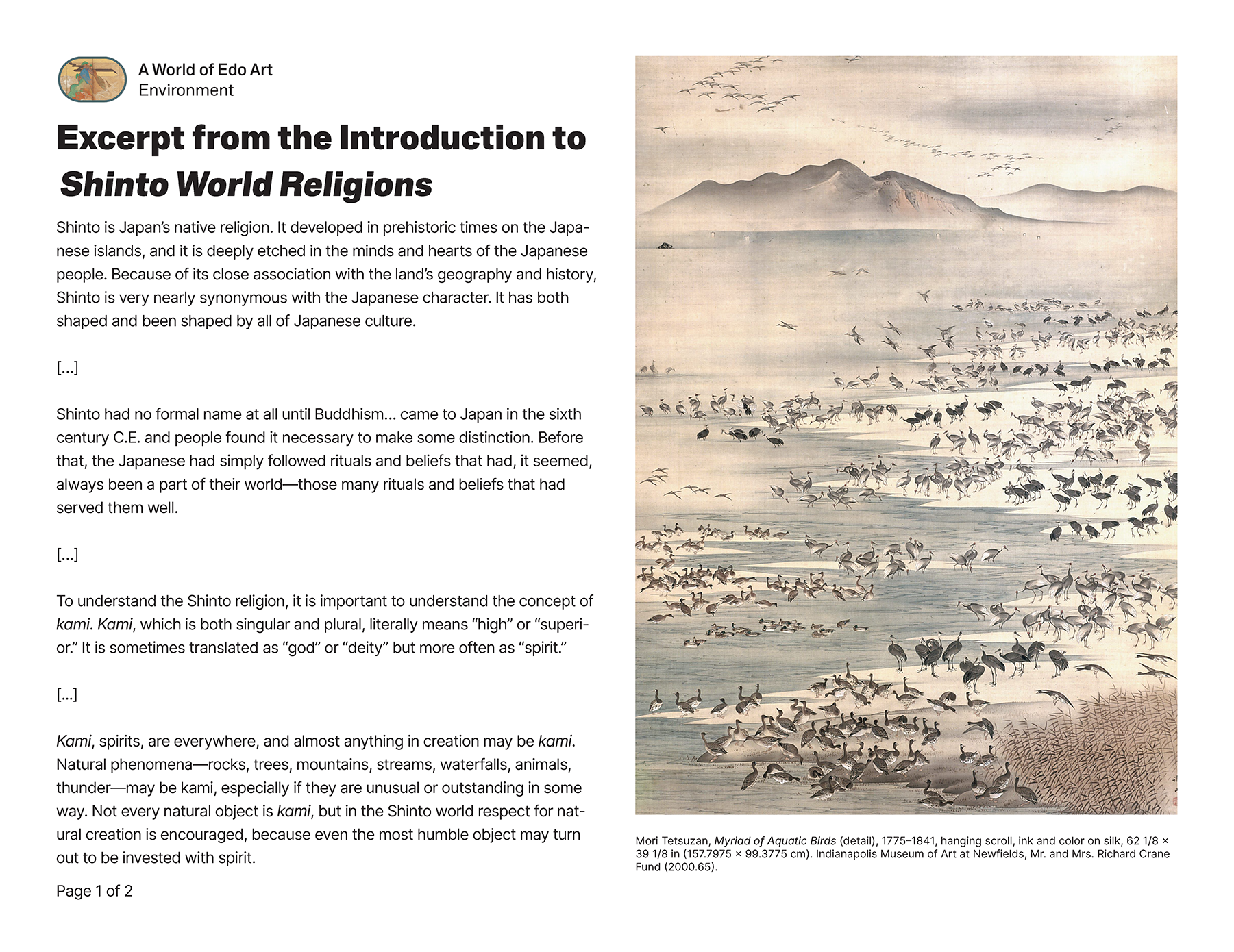 Readings | A World of Edo Art